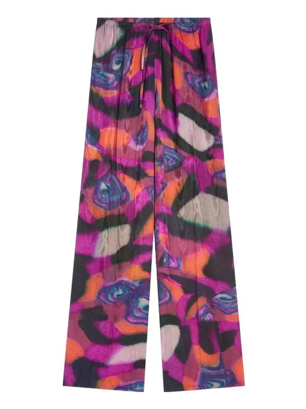 Dries Van Noten Moiré Pants - Pink