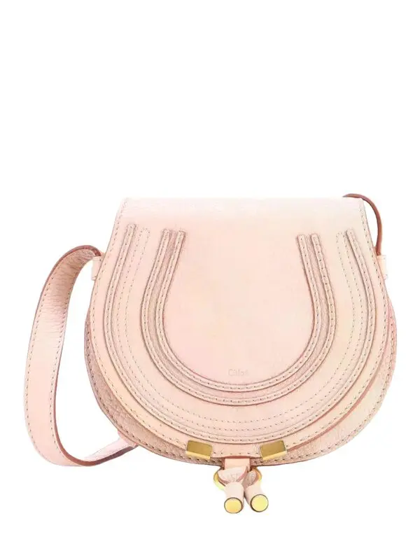 Chloé Marcie Small Leather Crossbody Bag - Neutrals