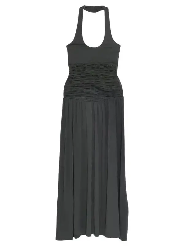 AYA MUSE Ruched Waist Dress - Grey
