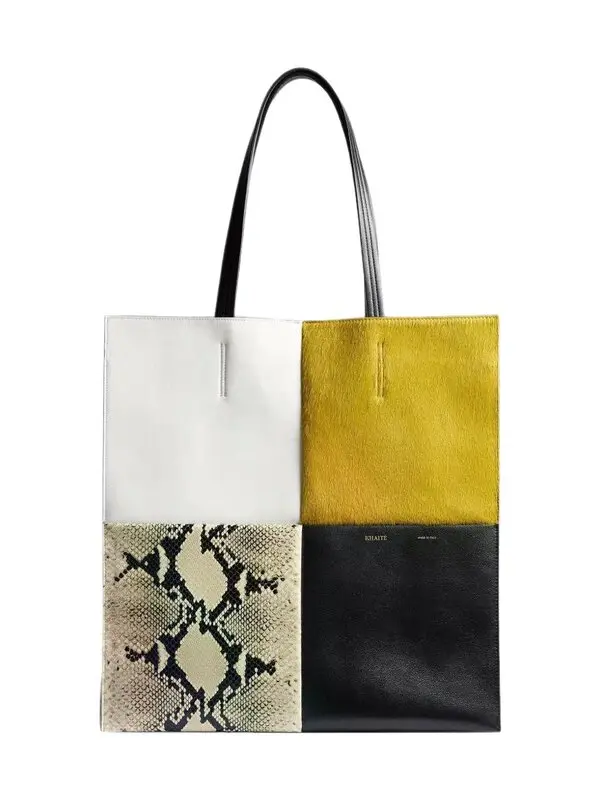 Khaite Piper Patchwork Tote - Black