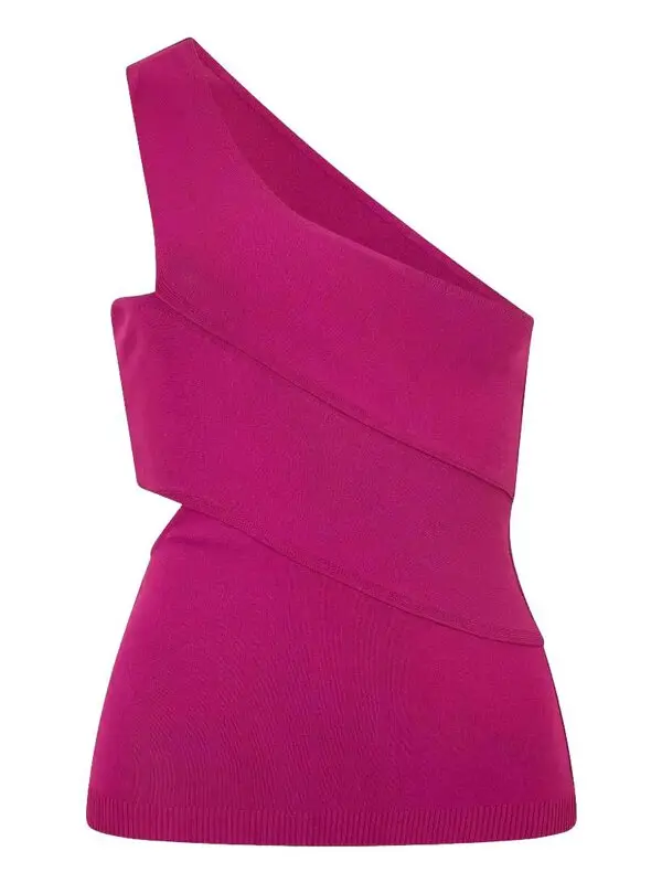Alberta Ferretti One-shoulder Knit Top - Pink