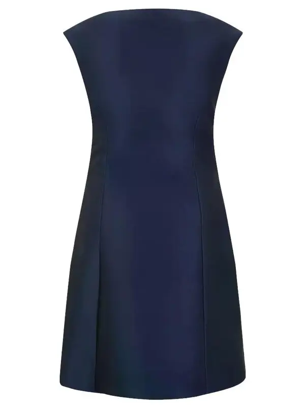 Alberta Ferretti Draped Ruffled Mini Dress - Blue