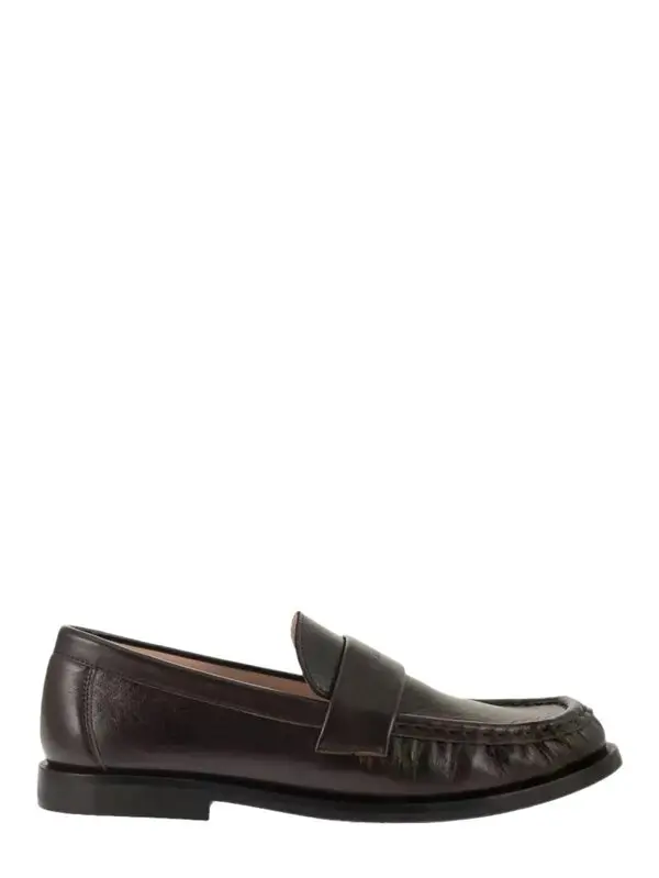 Fabiana Filippi Leather Loafers - Brown