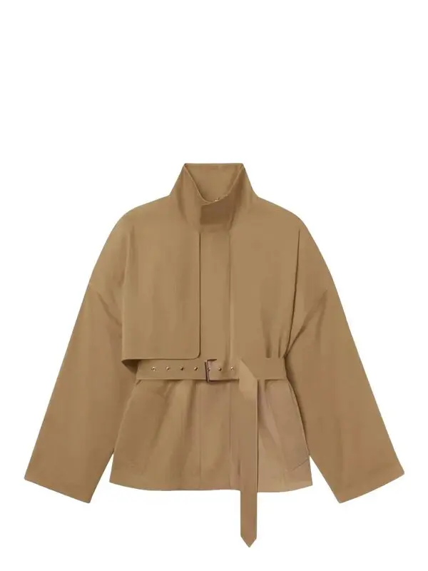 FRAME Belted Storm-flap Jacket - Neutrals