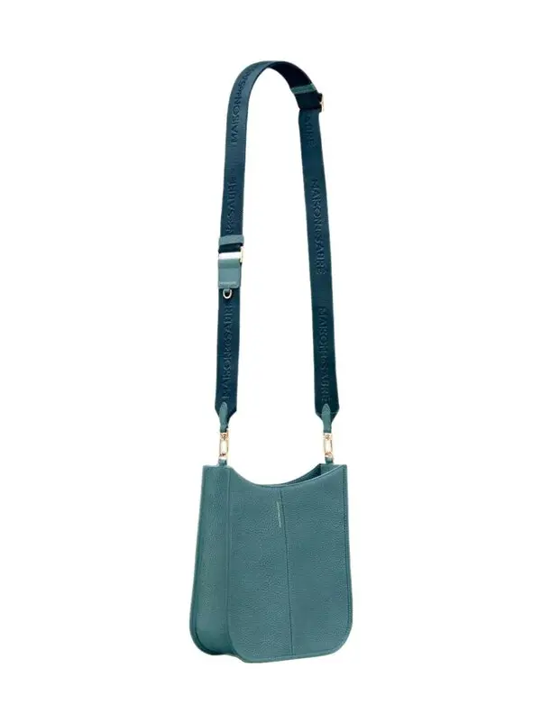 MAISON DE SABRE Grainy Leather Saddle Bag - Blue