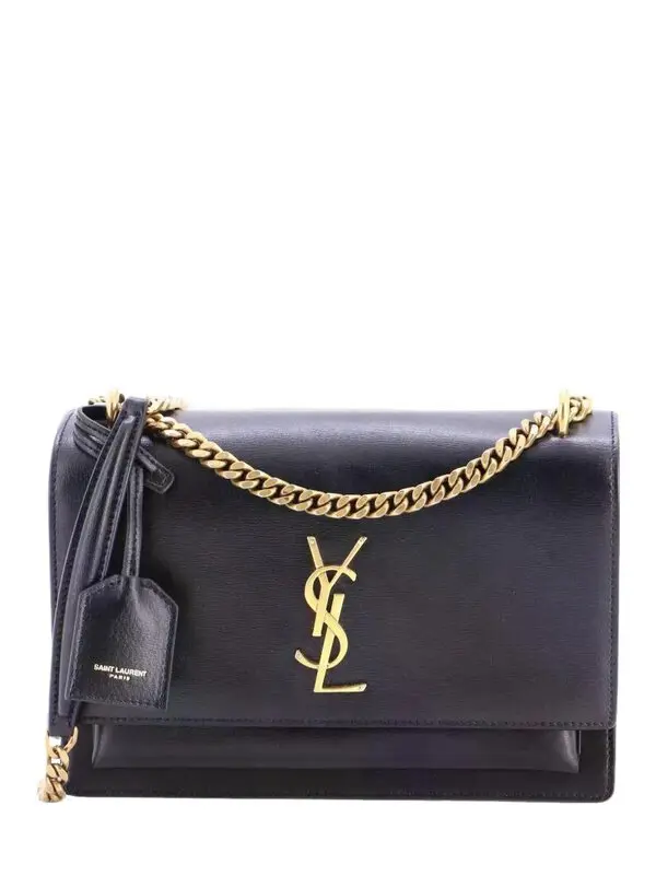 Saint Laurent Sunset Medium Crossbody Bag - Black