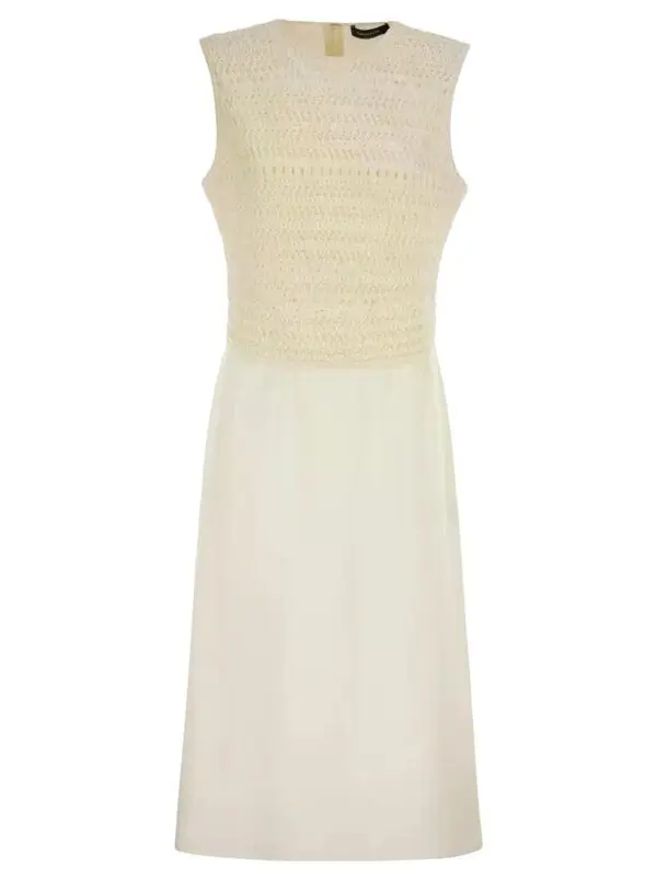 Fabiana Filippi Sleeveless Midi Dress - Neutrals