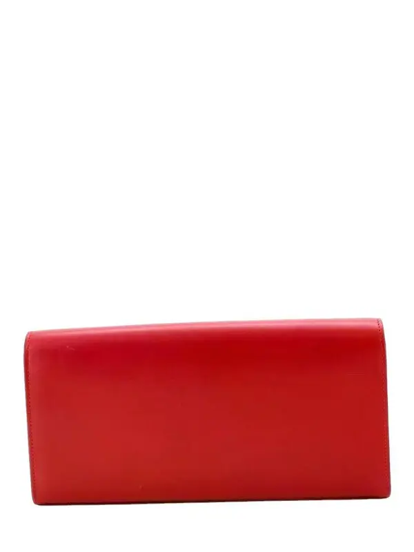 Saint Laurent Classic Monogram Tassel Clutch Bag - Red