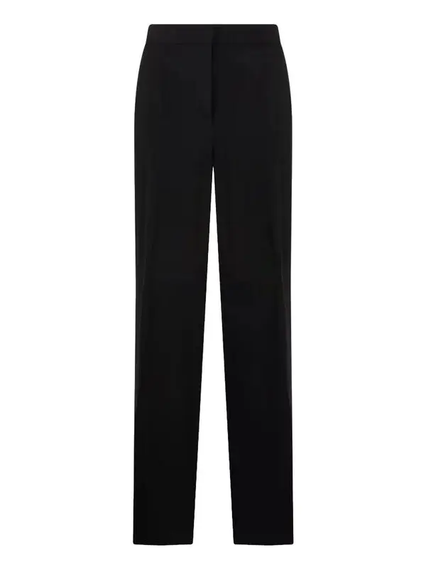 Alberta Ferretti High-waisted Straight-leg Trousers - Black