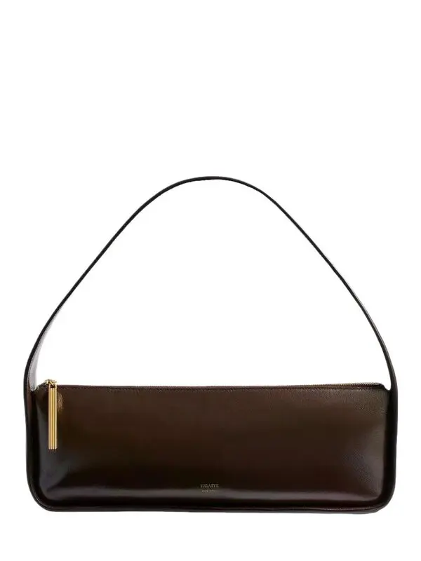 Khaite Lori Bag In Chestnut Crackle Patent Leather - Brown