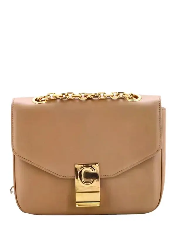 Celine C Bag Leather Small Crossbody Bag - Brown