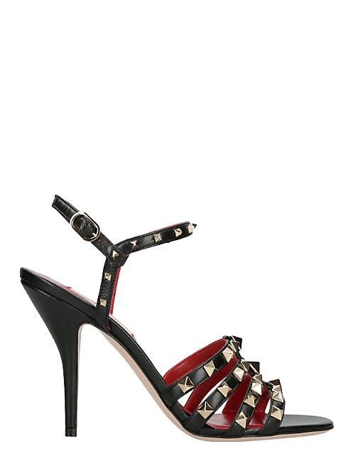 Valentino Garavani Rockstud 100 Stiletto Sandals - Black