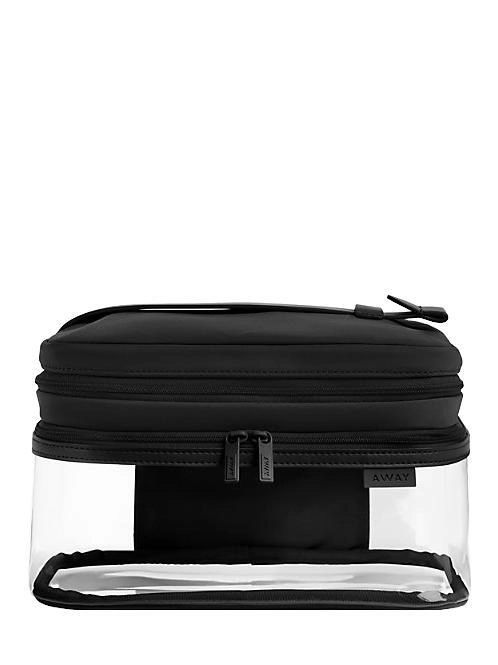 AWAY Clear Woven Cosmetic Case - Black