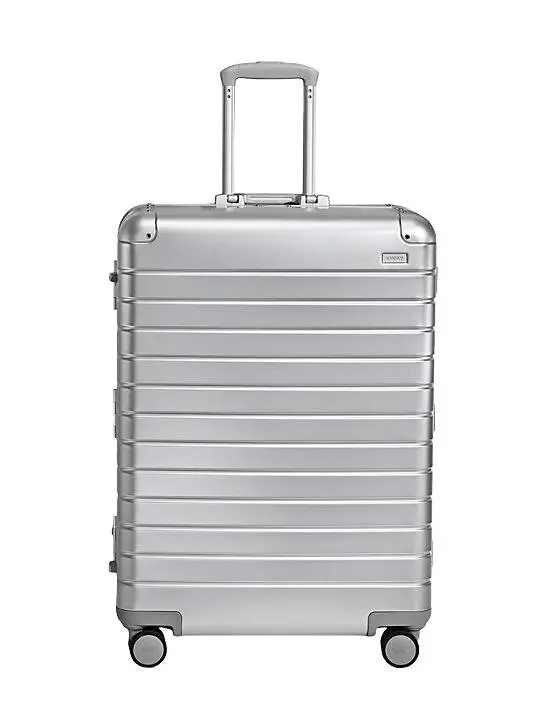 AWAY Large Aluminum Edition Expandable Suitcase - Silver