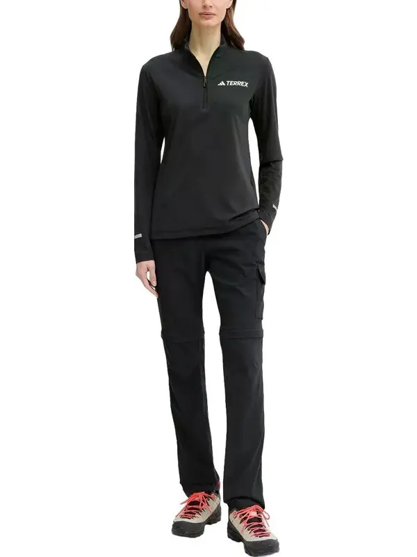 Adidas Half-zip Sweatshirt With Logo Detail - Black