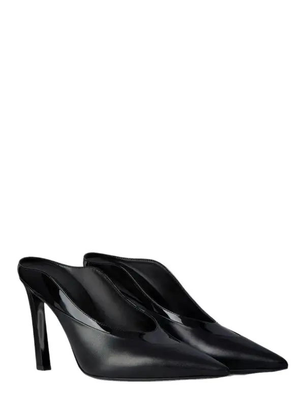 Givenchy Pointed-toe Panelled Mules - Black