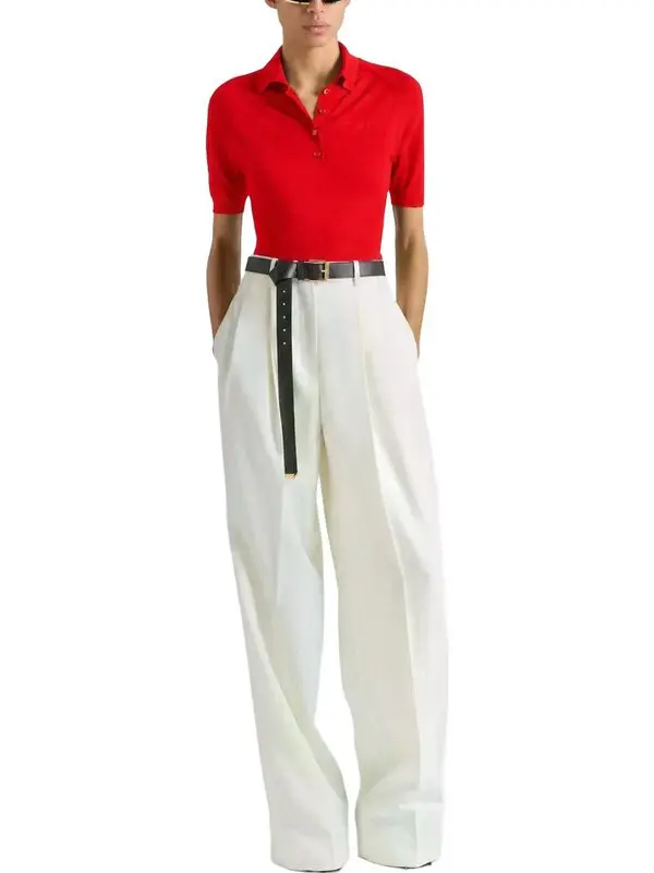 Givenchy Short-sleeve Knitted Polo Shirt - Red