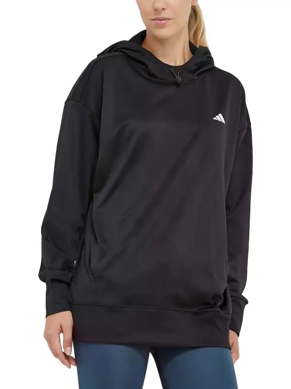 Adidas Aeroready Game And Go Logo Hoodie - Black