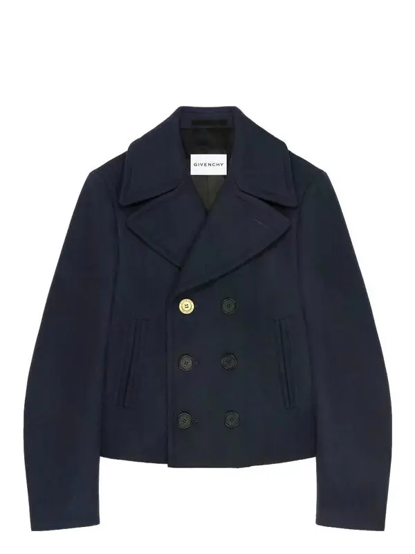 Givenchy Double-breasted Notched-lapels Jacket - Blue