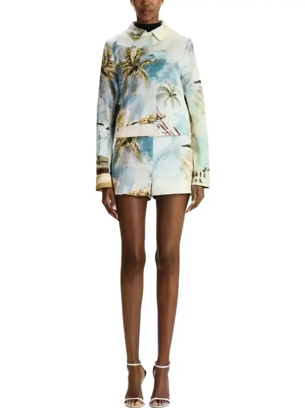 Oscar De La Renta Dominican Landscape Jacket - Neutrals