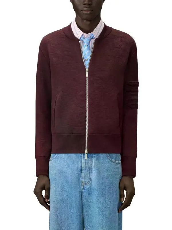 Thom Browne Zip-up Bomber Jacket - Red