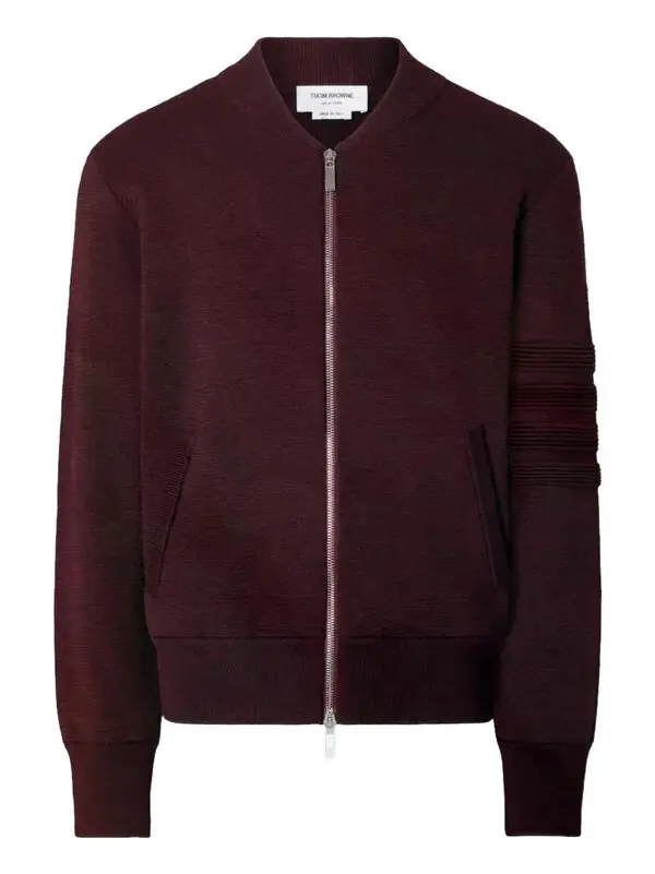 Thom Browne Zip-up Bomber Jacket - Red