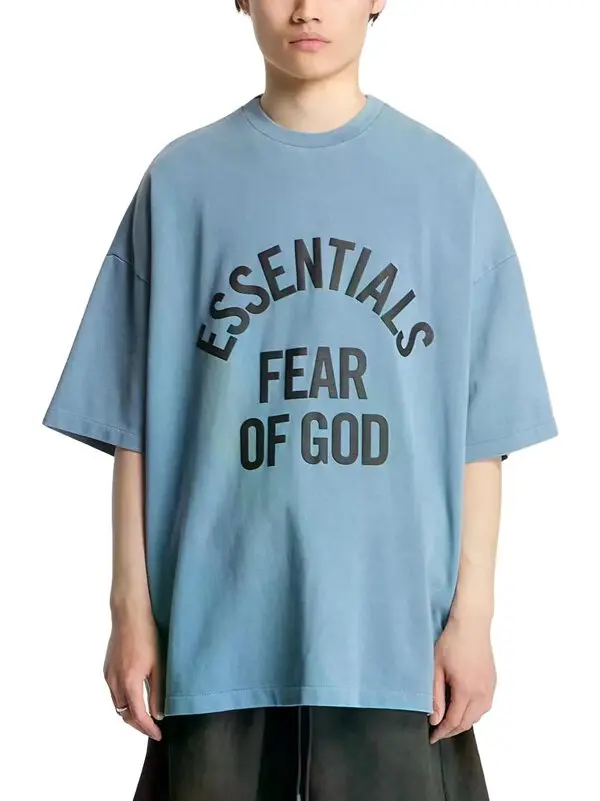 Fear Of God Campus 90's Logo-print T-shirt - Blue