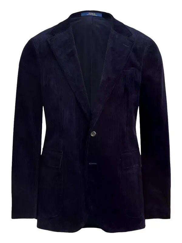 Polo Ralph Lauren Corduroy Single-breasted Blazer - Blue