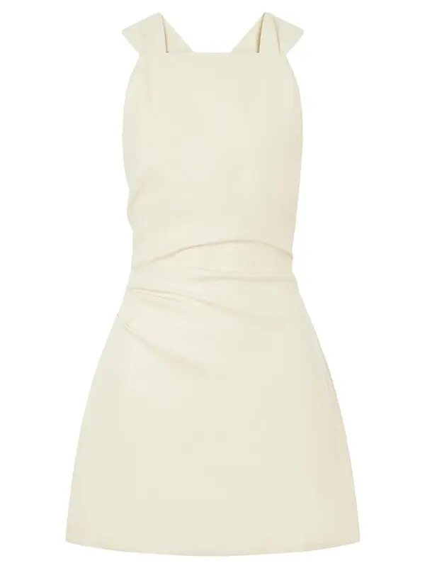 SIR. Thora Open-back Linen Mini Dress - Neutrals