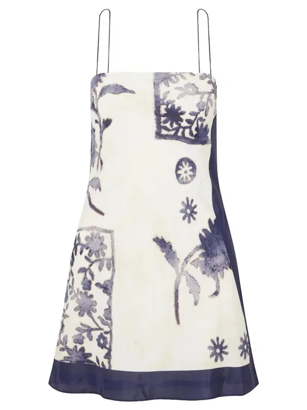 SIR. Philippa Floral-printed Crepe De Chine Mini Dress - Multi