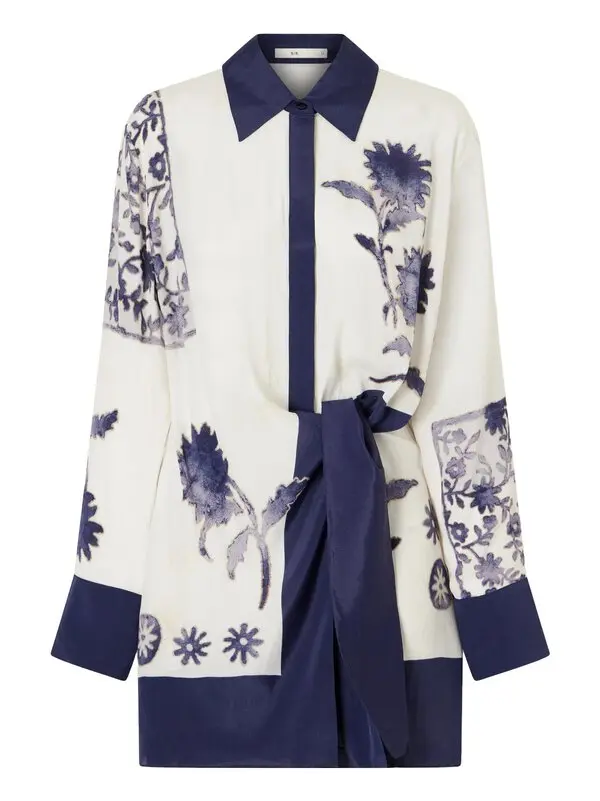 SIR. Phillipa Printed Georgette Shirt - Multi