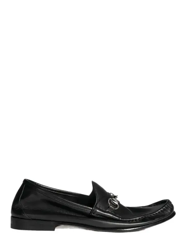 Gucci Horsebit Leather Loafers - Black