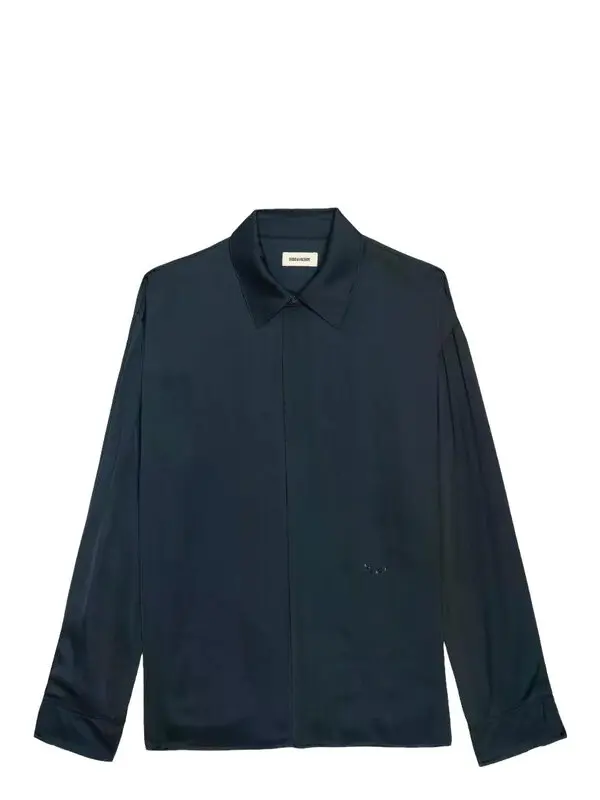 Zadig&Voltaire Tyrica Satin Shirt - Blue