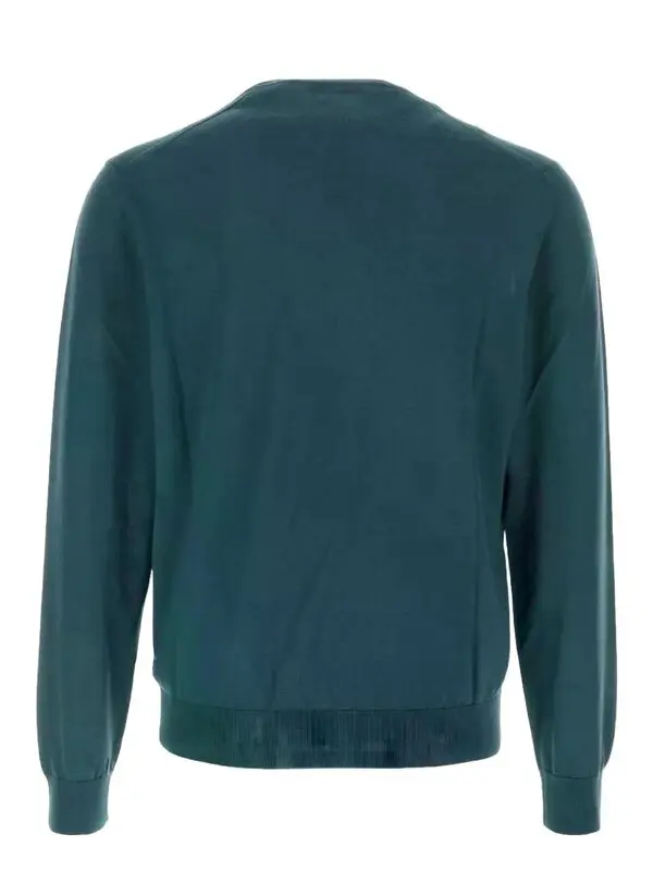 Prada Superfine Wool Crew Neck Sweater - Blue