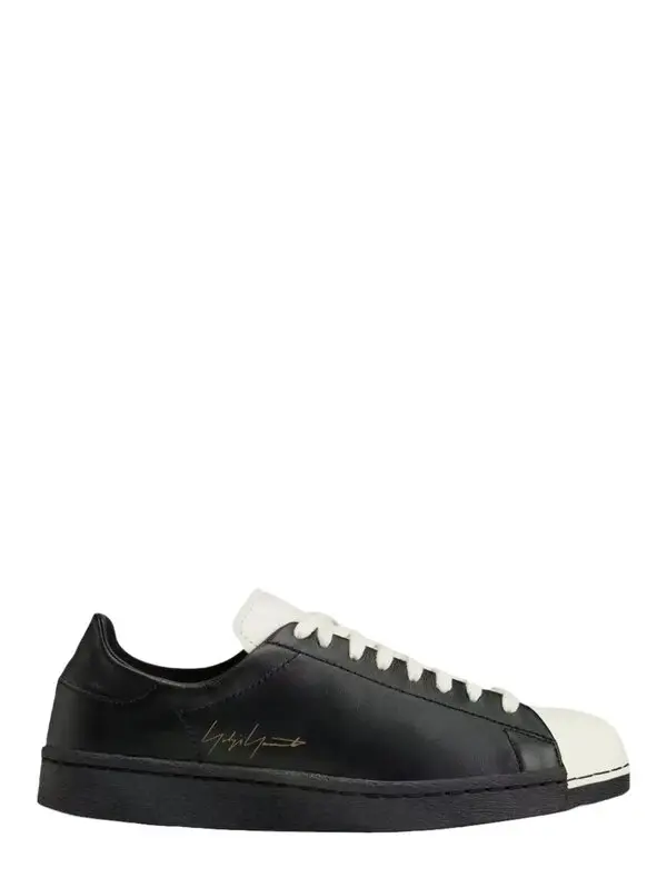 Y3 Superstar Shell-toe Leather Sneakers - Black
