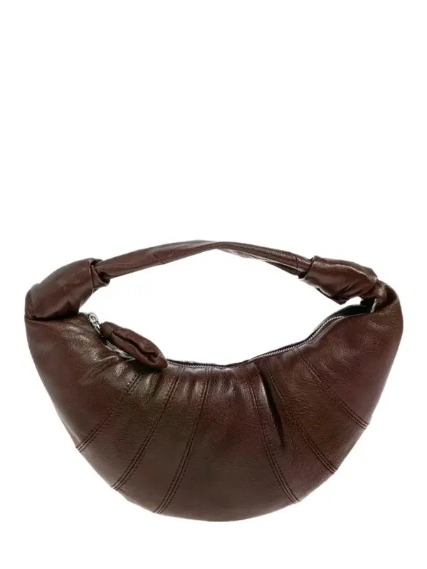 LEMAIRE Mini Fortune Croissant Leather Tote Bag - Brown
