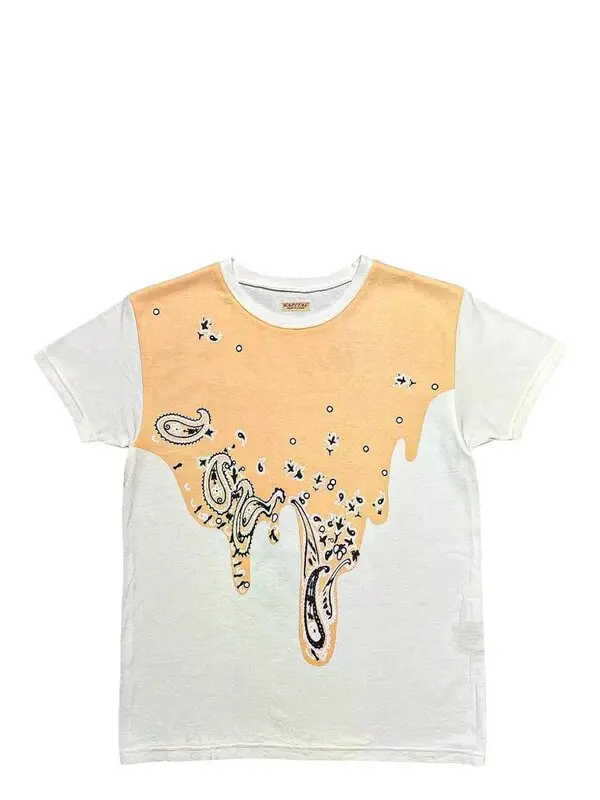 Kapital Bandana Drip T-shirt - White