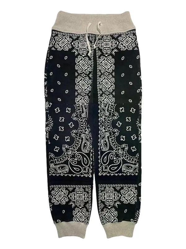 Kapital Bandana-print Fleece Track Pants - Blue