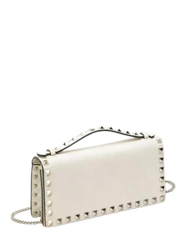 Valentino Garavani Rockstud Grainy Handbag - Neutrals
