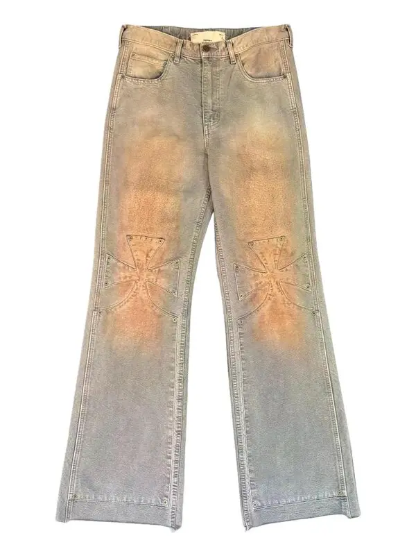 SEKRIT Panelled Jeans - Grey