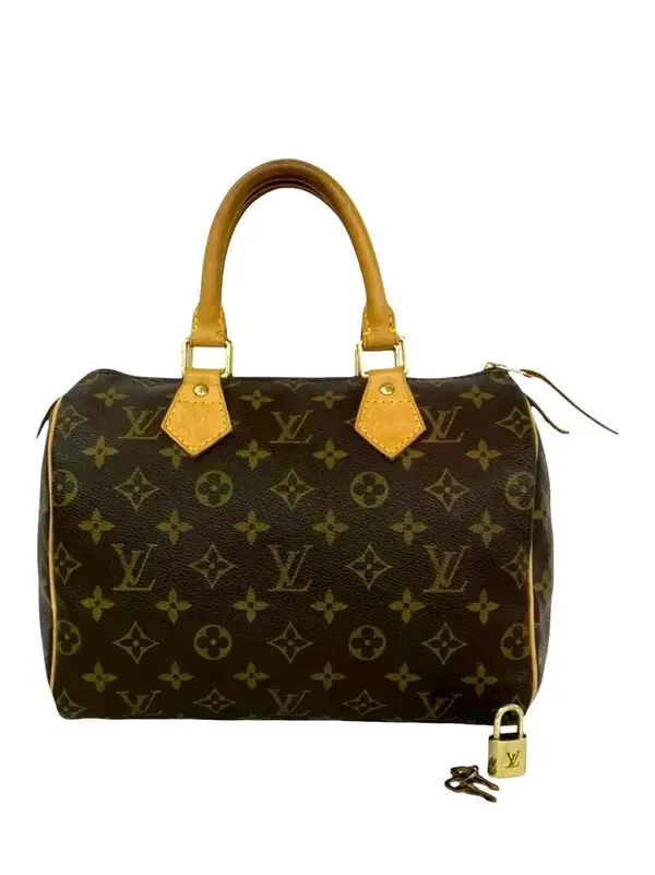 LOUIS VUITTON Monogram Speedy 30 Boston Bag - Brown
