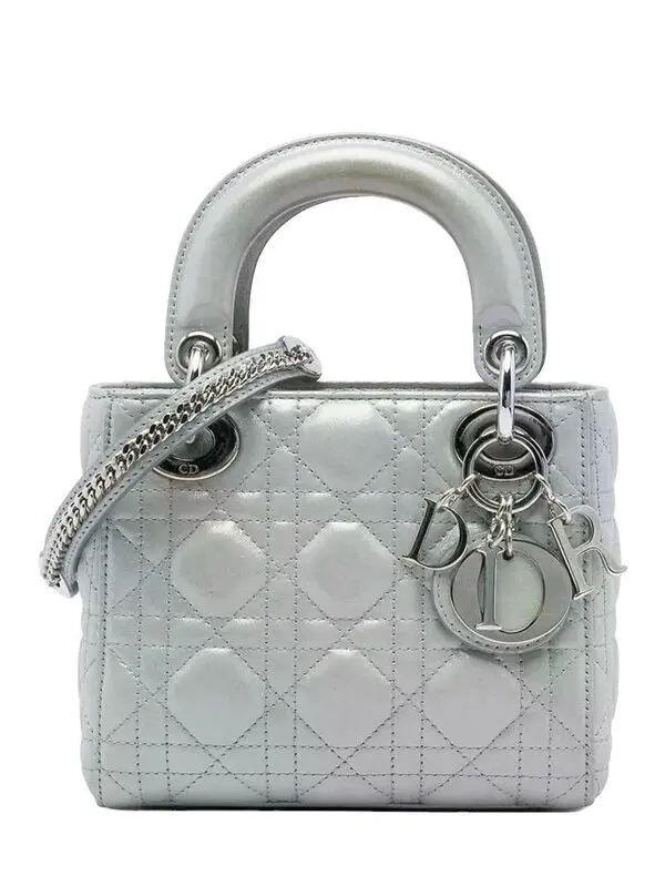 Dior Mini Lady Satchel - Silver