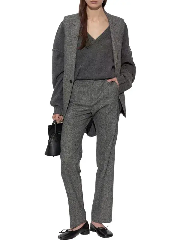 MAISON MARGIELA Mélange Tweed Waistcoat - Grey