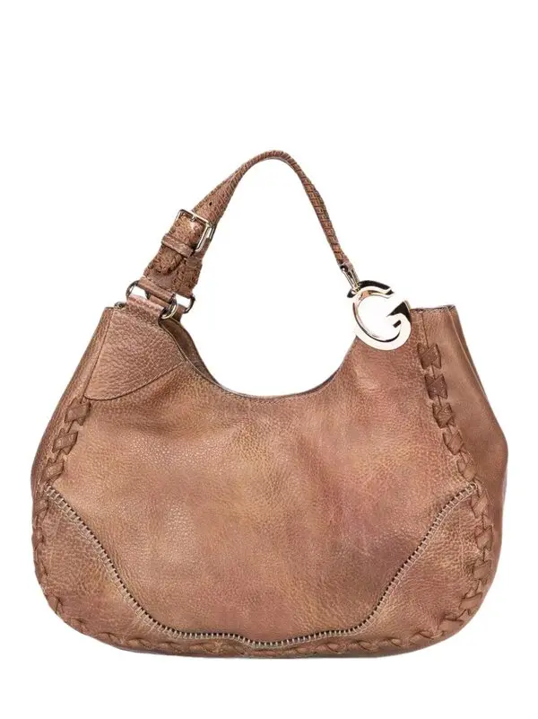 Gucci Charlotte Whipstitch Shoulder Bag - Brown