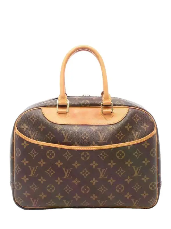 LOUIS VUITTON Monogram Deauville Handbag - Brown