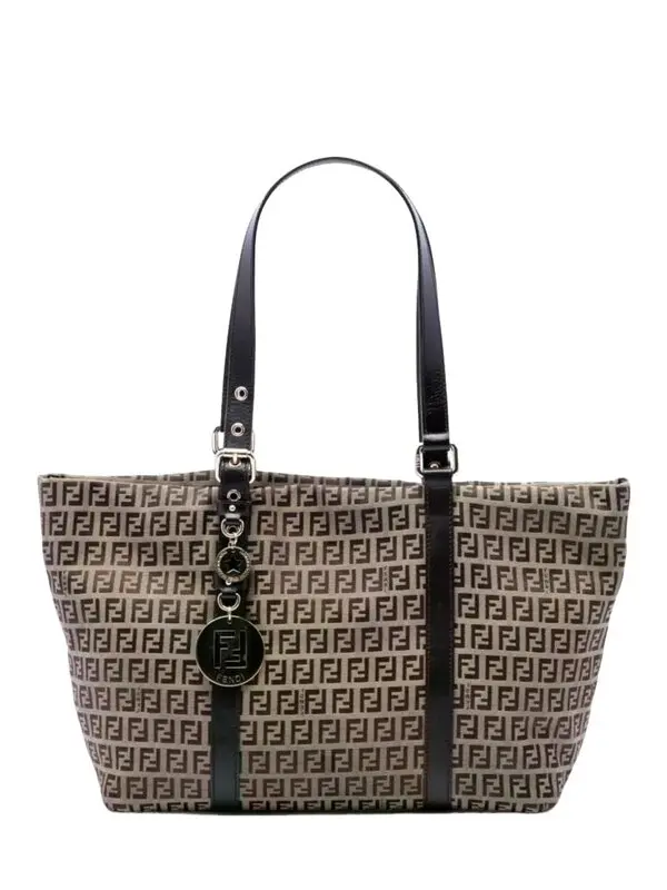 Fendi Zucchino Canvas Superstar Tote Bag - Neutrals