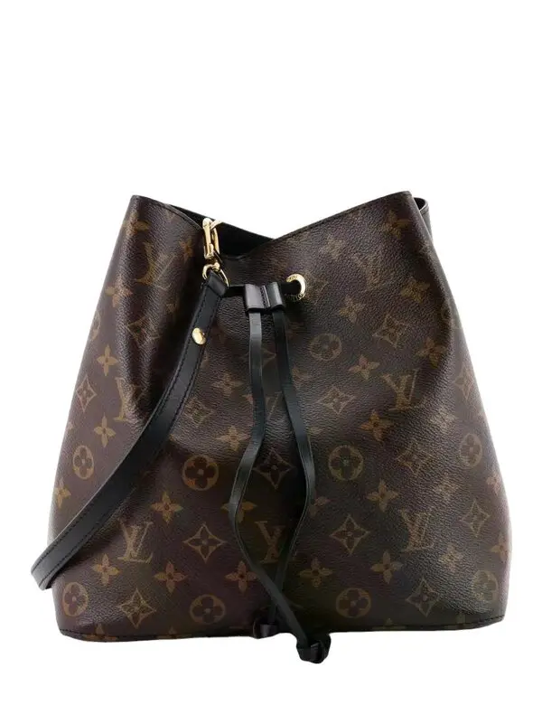 LOUIS VUITTON Monogram Canvas Neonoe Mm Bucket Bag - Black