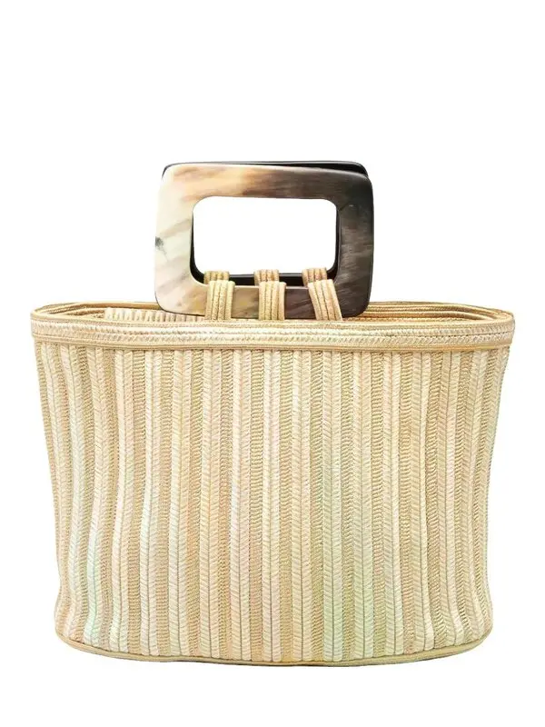 Saint Laurent Silk Cord Passementerie Handbag - Neutrals
