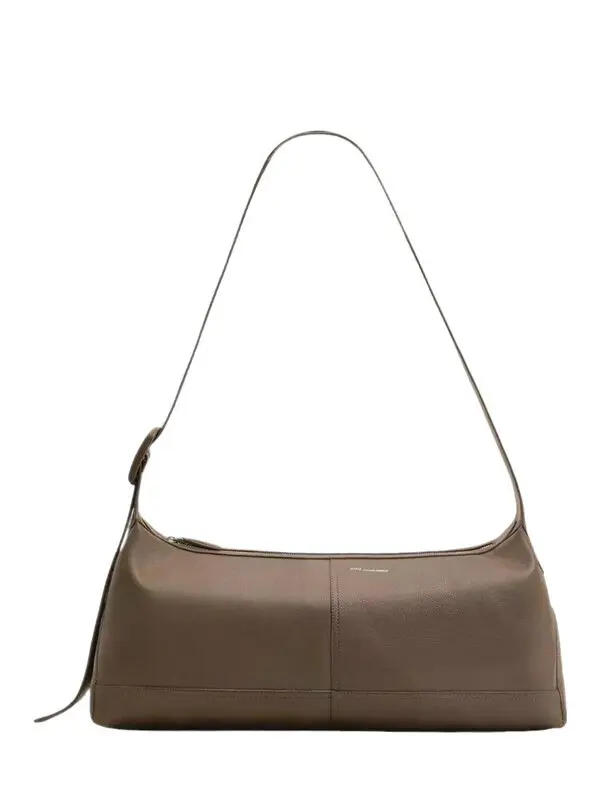 AMI Paris Small Taurillon Leather Crossbody Bag - Brown