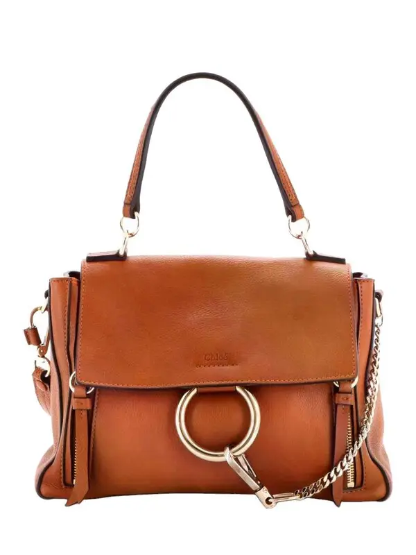Chloé Faye Day Bag Leather Small Satchel - Brown